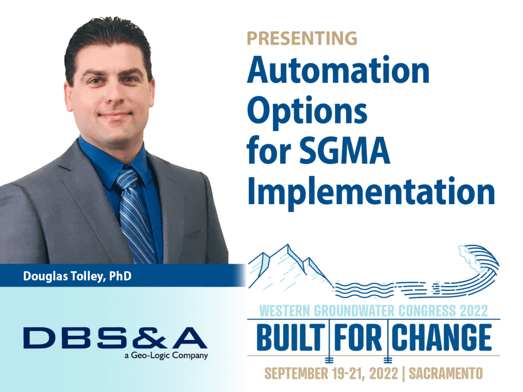 DBS&A to Present on Automation for SGMA Implementation - Daniel B Stephens
