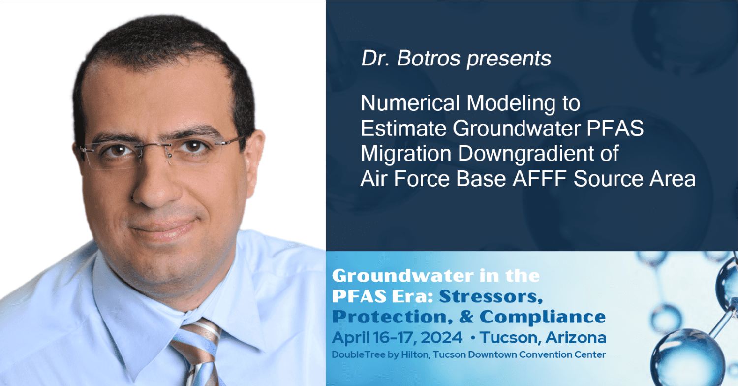 Numerical Modeling to Estimate Groundwater PFAS Migration - Daniel B ...